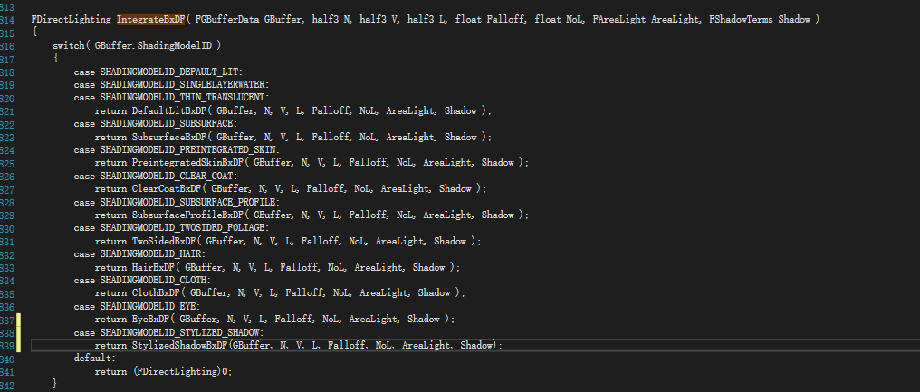 Adding a new Shading Model in Unreal5 | 风中追风